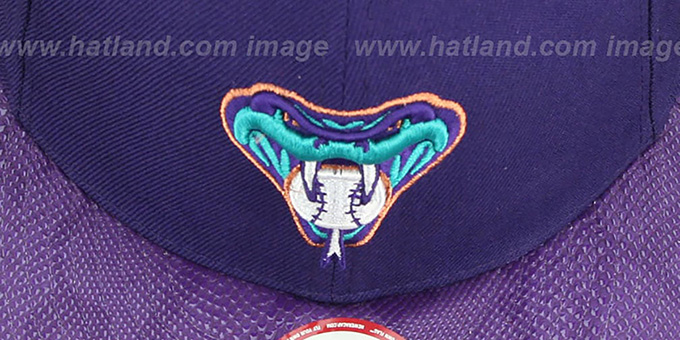 Diamondbacks SNAKE-THRU STRAPBACK Purple Hat by New Era
