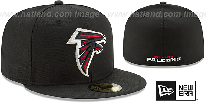 Atlanta Falcons NFL TEAM-BASIC Black Fitted Hat by New Era