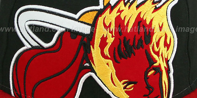 Miami Heat HERO-HCL Black-Red Fitted Hat by New Era