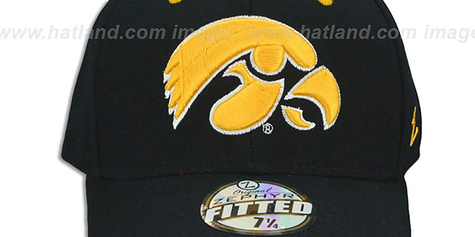 Iowa DHS Black Fitted Hat by Zephyr