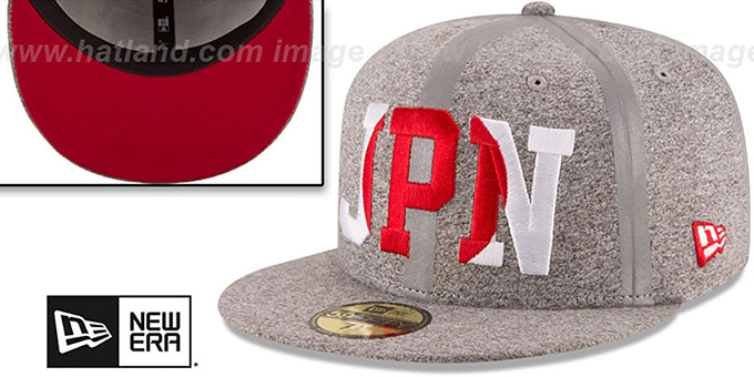 Japan PRIDE FLECT Grey Fitted Hat by New Era