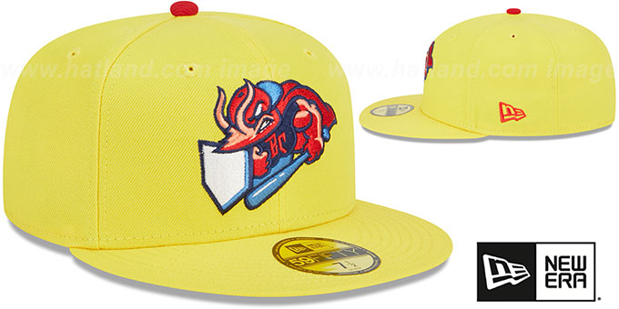 Jacksonville Jumbo Shrimp THEME NIGHT Yellow Fitted Hat