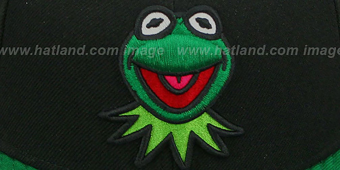 Kermit MUPPETS Black-Green Snapback Hat by New Era