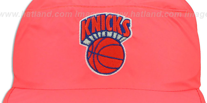 New York Knicks NEON PAINTER Orange Hat by Mitchell and Ness