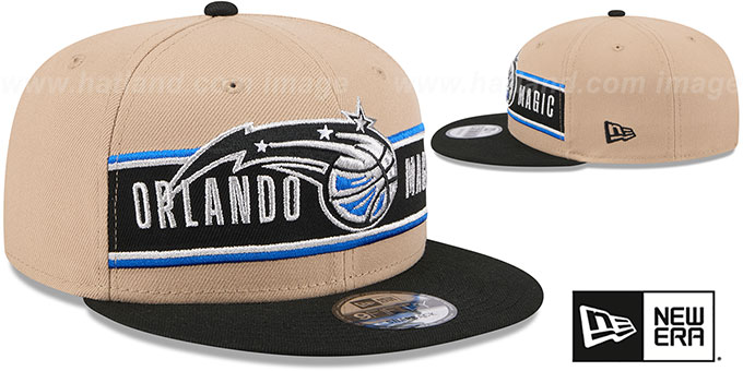 Orlando Magic 2024 NBA DRAFT SNAPBACK Camel-Black Hat