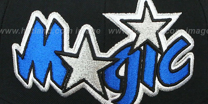 Orlando Magic XL-LOGO BASIC Black Fitted Hat