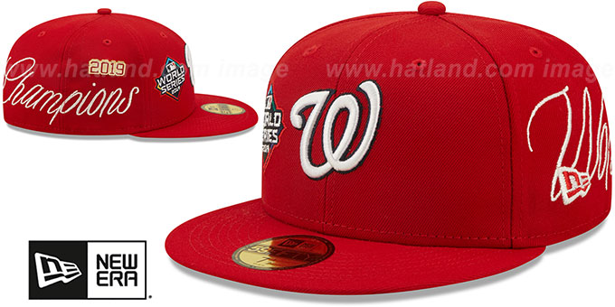 Washington Nationals HISTORIC CHAMPIONS Red Fitted Hat