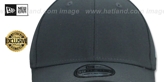 New Era 39THIRTY-BLANK Charcoal Flex Fitted Hat
