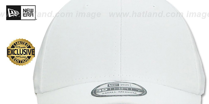 New Era TONAL 39THIRTY-BLANK White Flex Fitted Hat