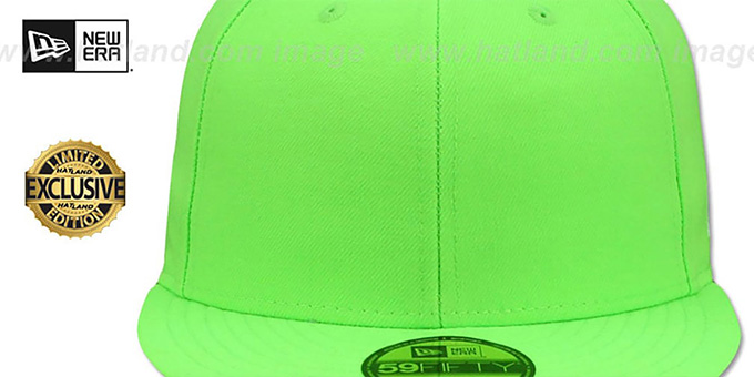 New Era 59FIFTY-BLANK Neon Green Fitted Hat