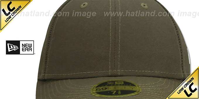 New Era LOW-CROWN 59FIFTY-BLANK Brown Fitted Hat