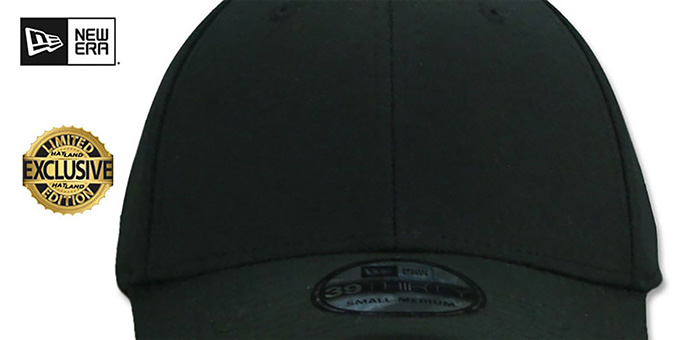 New Era TONAL 39THIRTY-BLANK Black Flex Fitted Hat