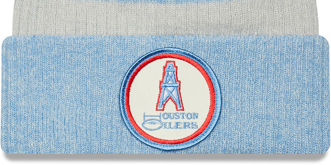 Houston Oilers 2022 NFL THROWBACK SIDELINE Knit Beanie Hat