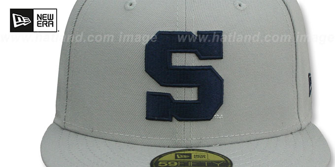Penn State ALT NCAA TEAM-BASIC Grey Fitted Hat by New Era