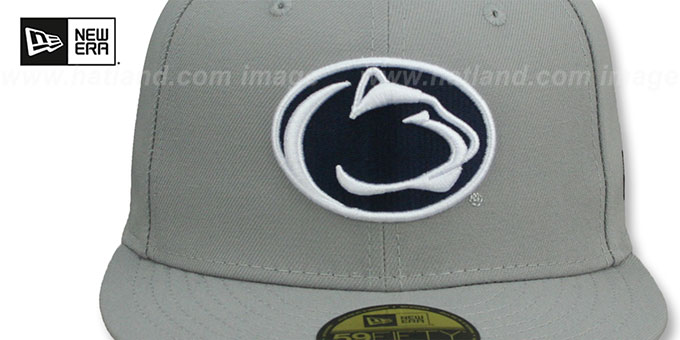 Penn State NCAA TEAM-BASIC Grey Fitted Hat by New Era