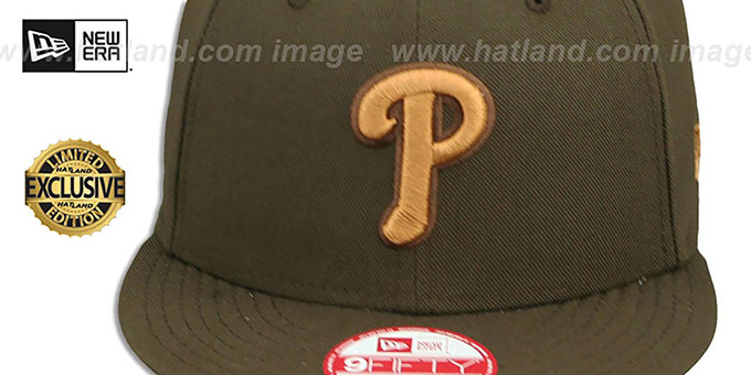 Philadelphia Phillies TEAM-BASIC SNAPBACK Brown-Wheat Hat