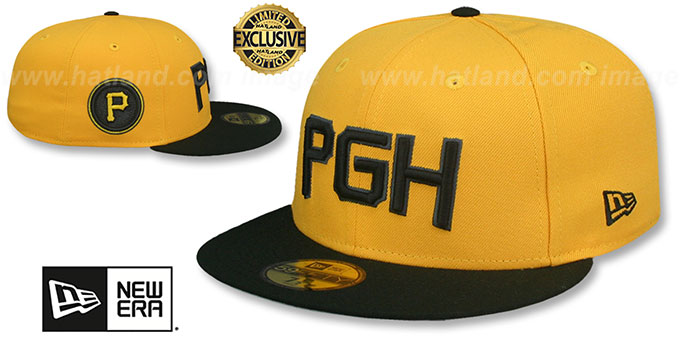 Pittsburgh Pirates ALTERNATE CITY CONNECT Gold-Black Fitted Hat