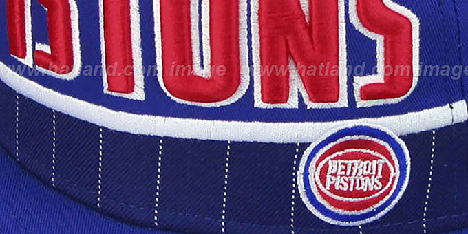 Pistons WARM-UP SNAPBACK Royal-Red Hat by New Era