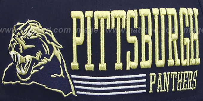 Pittsburgh Pitt RETRO-SNAPBACK Navy Hat by New Era