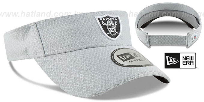 Oakland Raiders 2018 NFL TRAINING VISOR Grey by New Era