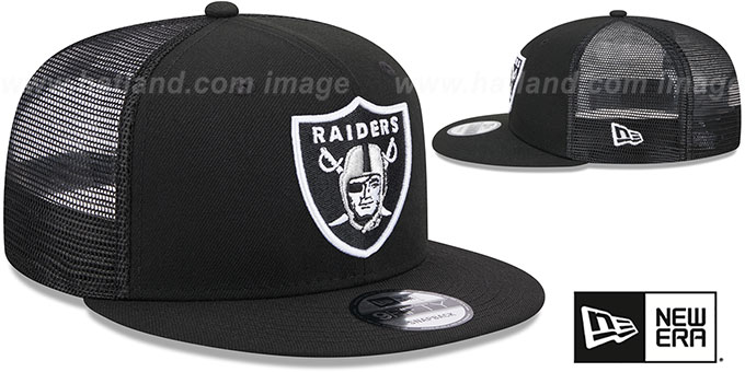 Las Vegas Raiders TEAM-BASIC TRUCKER SNAPBACK Black Hat