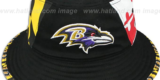 Baltimore Ravens PANEL MARYLAND FLAG BUCKET Hat by New Era