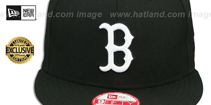 Boston Red Sox TEAM-BASIC SNAPBACK Black-White Hat