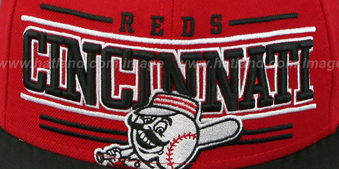 Cincinnati Reds RETRO-SMOOTH Red-Black Fitted Hat by New Era