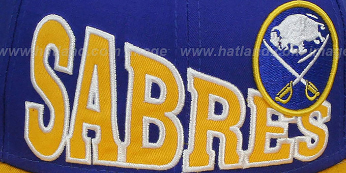Buffalo Sabres STOKED SNAPBACK Royal-Gold Hat by New Era