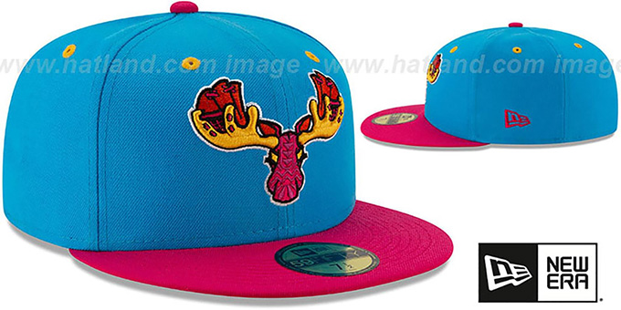 Portland Sea Dogs COPA Blue-Pink Fitted Hat by New Era