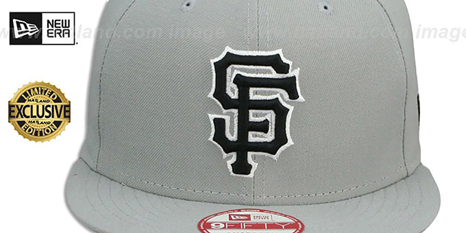 San Francisco SF Giants TEAM-BASIC SNAPBACK Grey-Black Hat