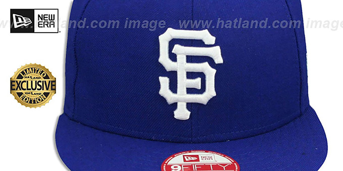San Francisco SF Giants TEAM-BASIC SNAPBACK Royal-White Hat