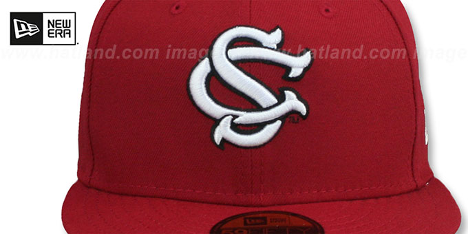South Carolina NCAA TEAM-BASIC Burgundy Fitted Hat