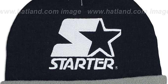 Starter S-STAR BEANIE Navy Knit Hat