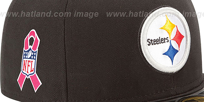 Pittsburgh Steelers NFL BCA Black Fitted Hat by New Era