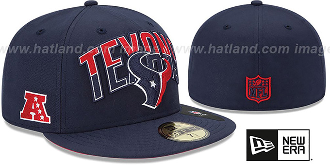 Houston Texans NFL 2013 DRAFT Navy 59FIFTY Fitted Hat