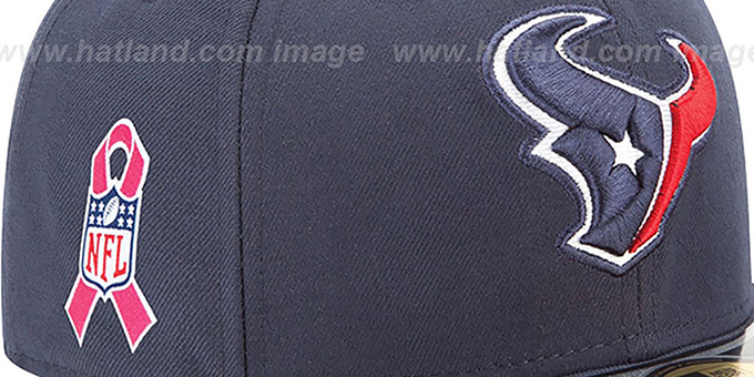 Houston Texans NFL BCA Navy Fitted Hat by New Era