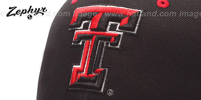 Texas Tech DH Fitted Hat by ZEPHYR - black