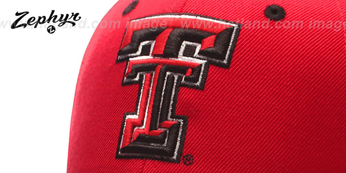 Texas Tech DH Fitted Hat by ZEPHYR - red