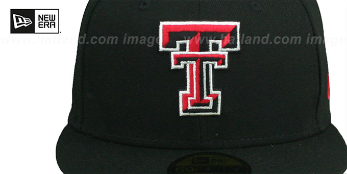 Texas Tech NCAA TEAM-BASIC Black Fitted Hat by New Era