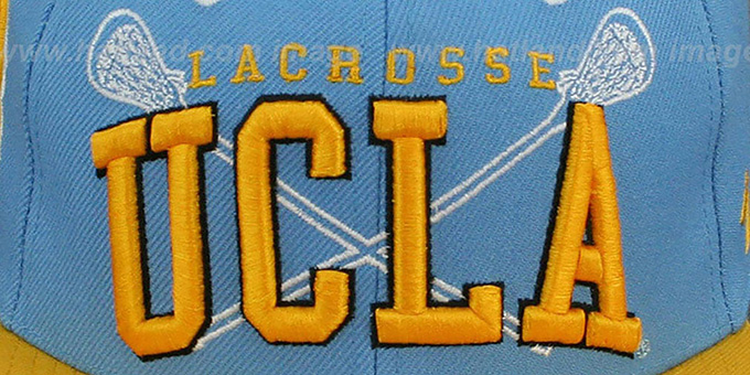 UCLA LACROSSE SUPER-ARCH SNAPBACK Sky-Gold Hat by Zephyr