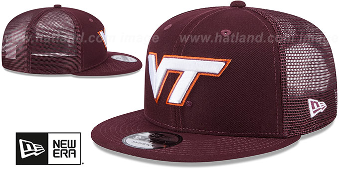 Virginia Tech TEAM-BASIC TRUCKER SNAPBACK Maroon Hat
