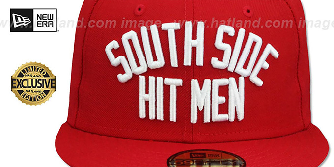 Chicago White Sox SOUTH SIDE HITMEN Red Fitted Hat
