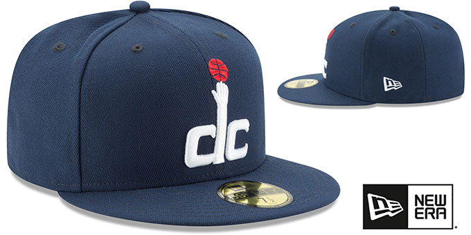 Washington Wizards NBA TEAM-BASIC Navy Fitted Hat by New Era