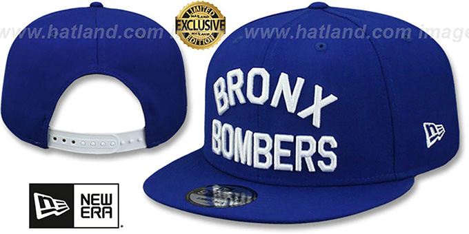 New York Yankees BRONX BOMBERS SNAPBACK Royal Hat by New Era