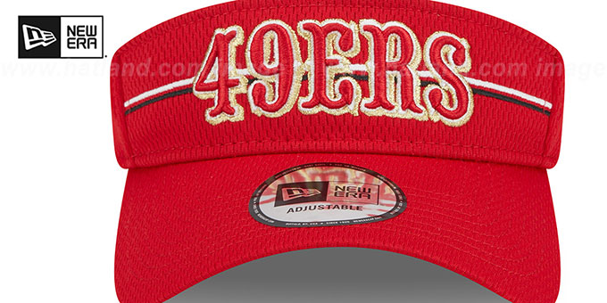 San Francisco 49ers 2023 NFL TRAINING CAMP VISOR Red