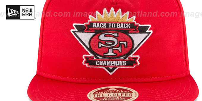 San Francisco 49ers BAY AREA BACK2BACK SNAPBACK Red Hat
