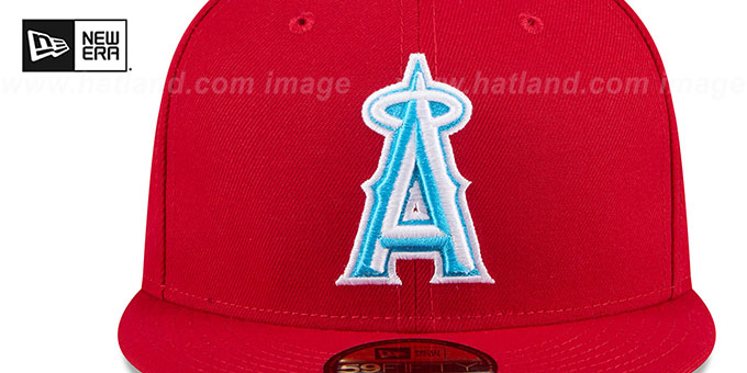 Los Angeles Angels 2024 FATHERS DAY Fitted Hat by New Era