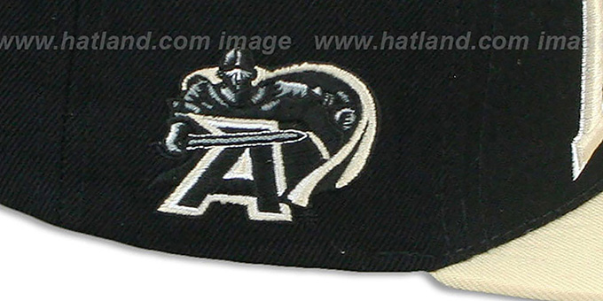 Army LACROSSE SUPER-ARCH SNAPBACK Black-Tan Hat by Zephyr