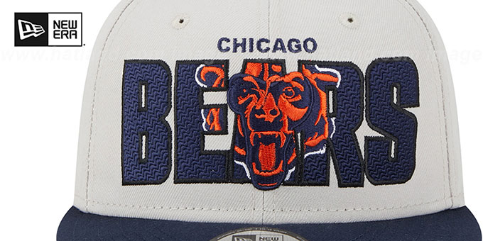 Chicago Bears 2023 NFL DRAFT SNAPBACK Stone-Navy Hat